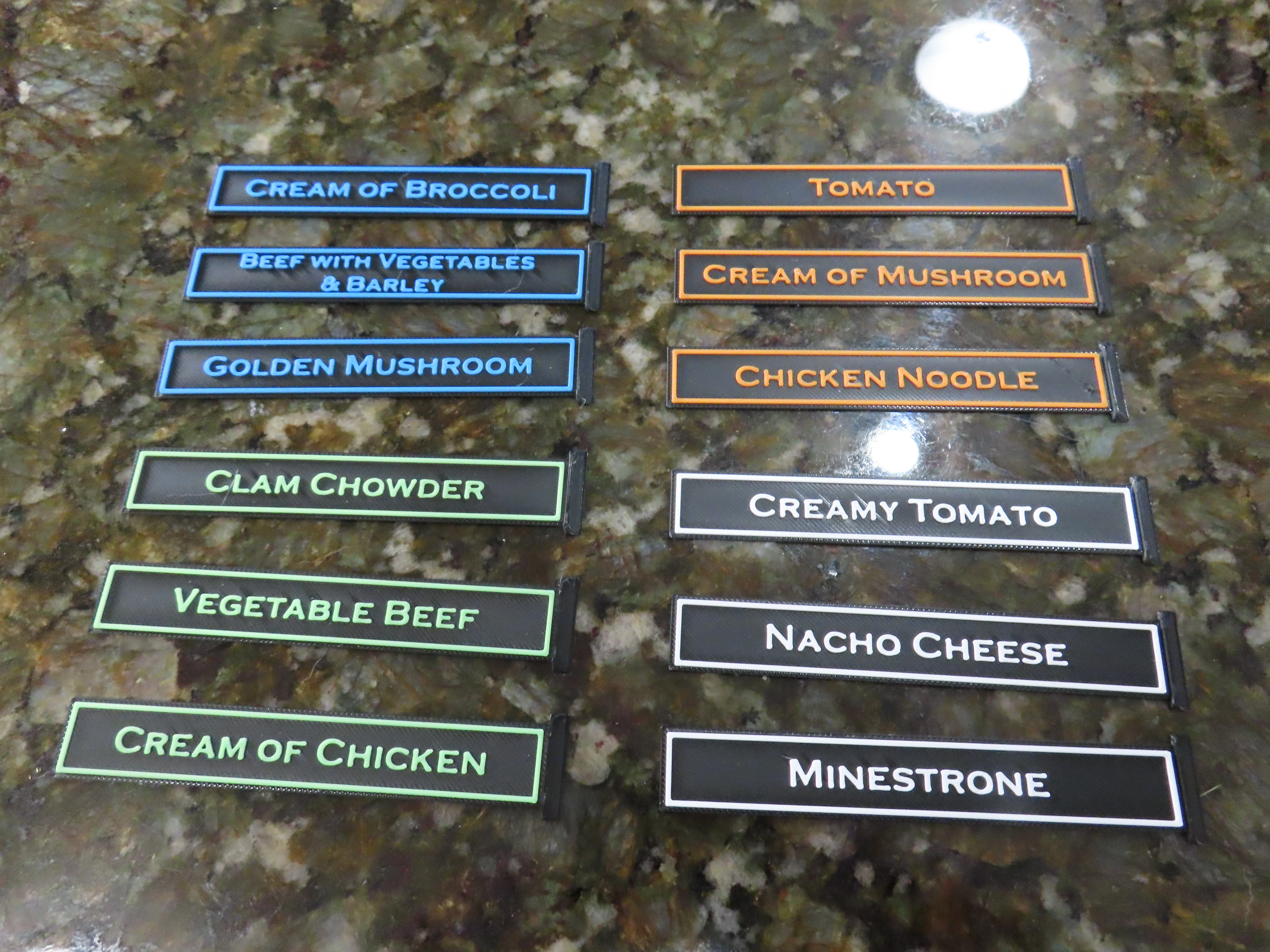 Soup Can Dispenser w/ Labels by cbaileyhp - MakerWorld