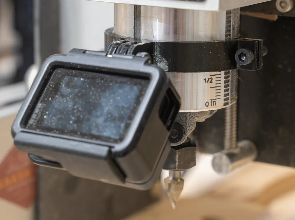 GoPro Mount with 100mm Long Arm for Shapeoko X-Carve OneFinity CNC 65mm ...