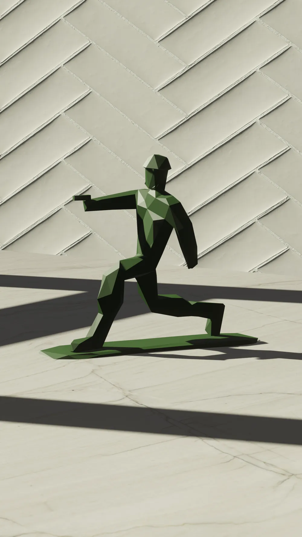 Low Poly Green Army Man by JoeyAW - MakerWorld