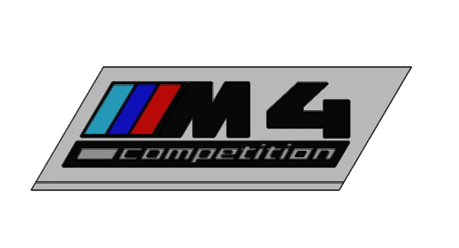 BMW M4 Competition logo display by wolfskrim - MakerWorld