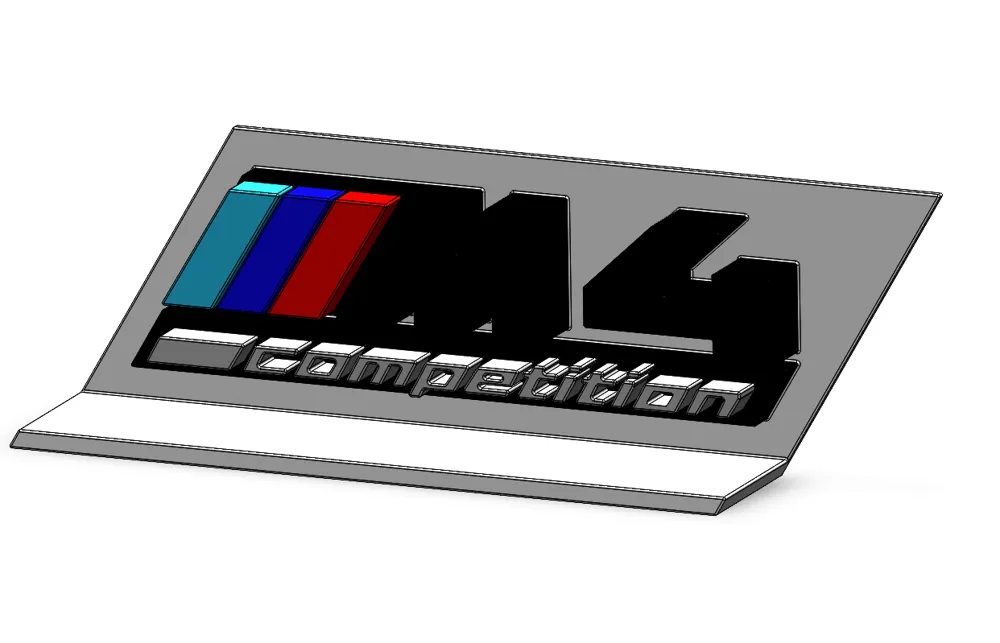 BMW M4 Competition logo display by wolfskrim - MakerWorld