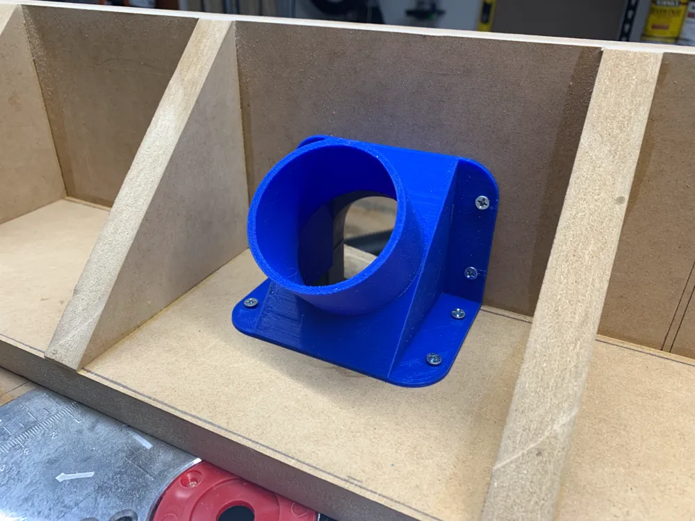 Dust Collection Port (v1.0) for DIY Router Table - designed for 2.5 ...