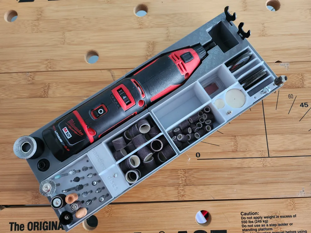 Parametric shaft holder bin for Packout rotary tool organizer by DP ...