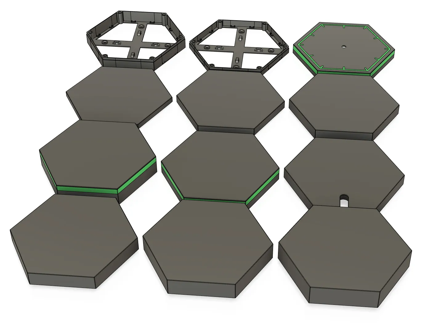 Hexatiles - Hexagon LED Wall tiles - Free 3D Print Model - MakerWorld