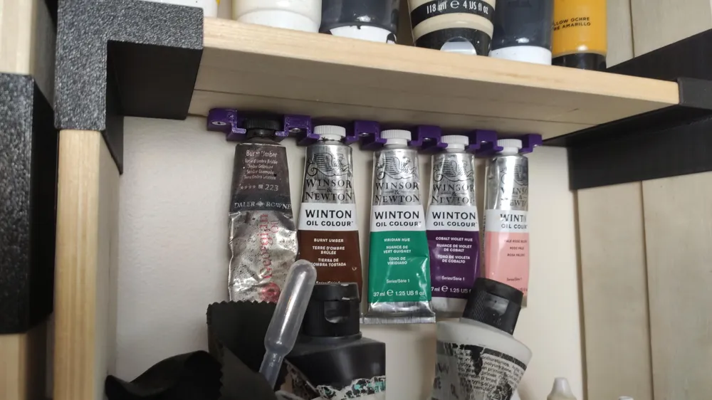 Paint Tube Holder for shelves by Once in a Six Side - MakerWorld