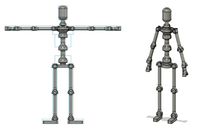 Stick Man Joint figure | Core - Zero by SavageLau MakerWorld: Download ...