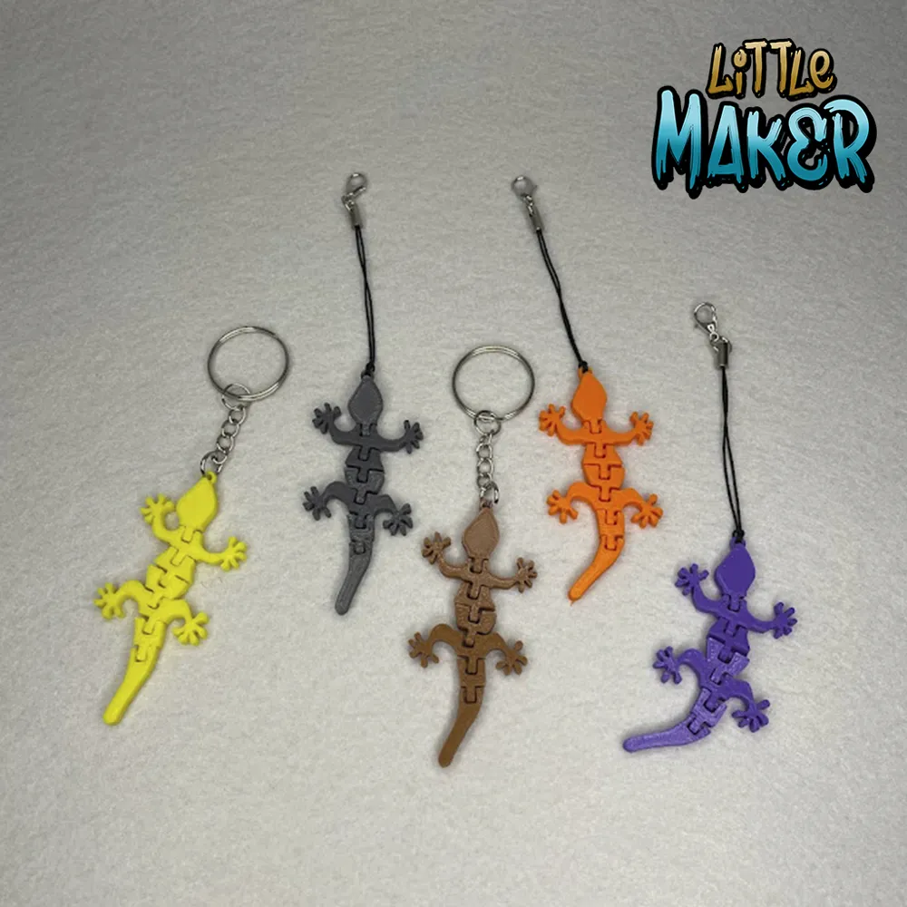 Flexi lizard - Lizard keychain by Little Maker - MakerWorld