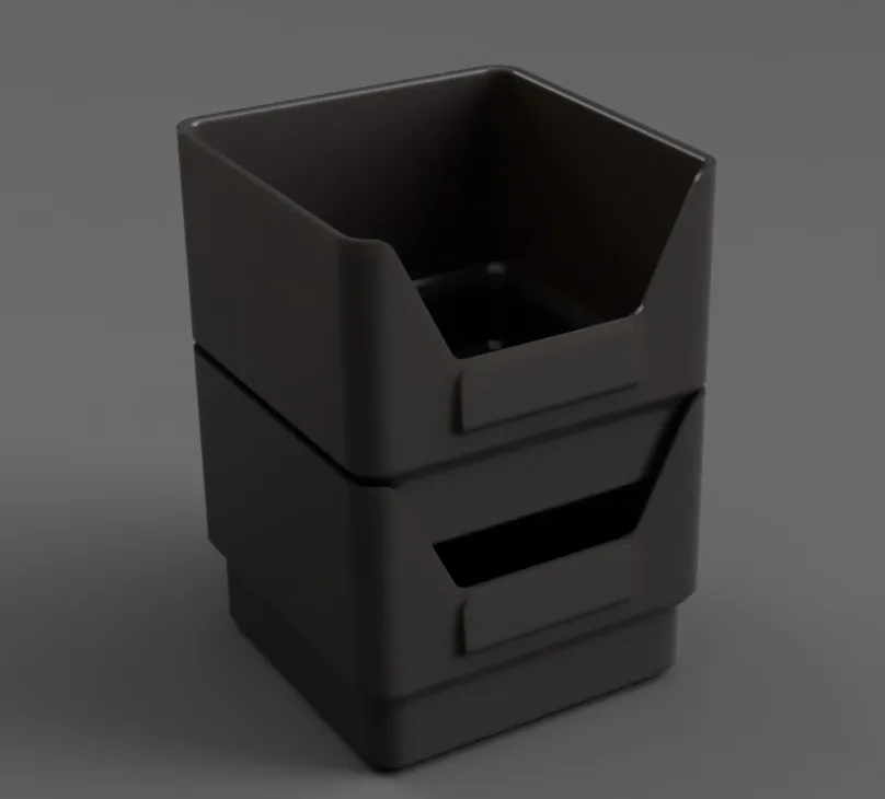 Stackable organizer boxes with unique textures by Gygabor007 - MakerWorld