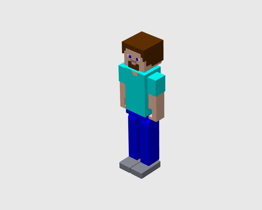 Steve Minecraft movable figure by Rott3D - MakerWorld