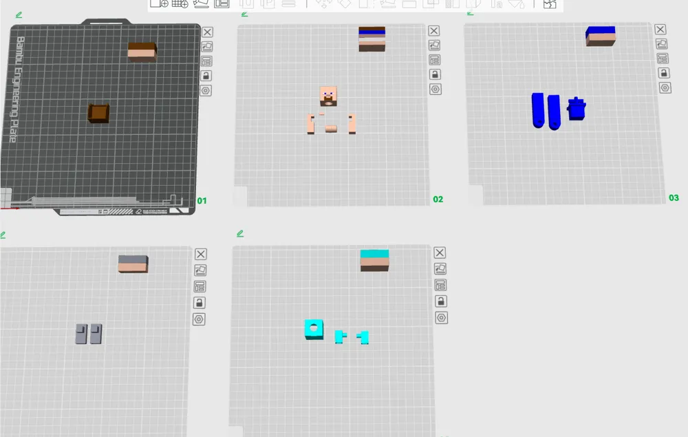 Steve Minecraft movable figure by Rott3D - MakerWorld