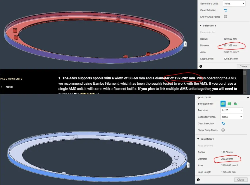 Elegoo Cardboard Spool Adapter Ring For AMS System Remixed by PEZ-3D - MakerWorld