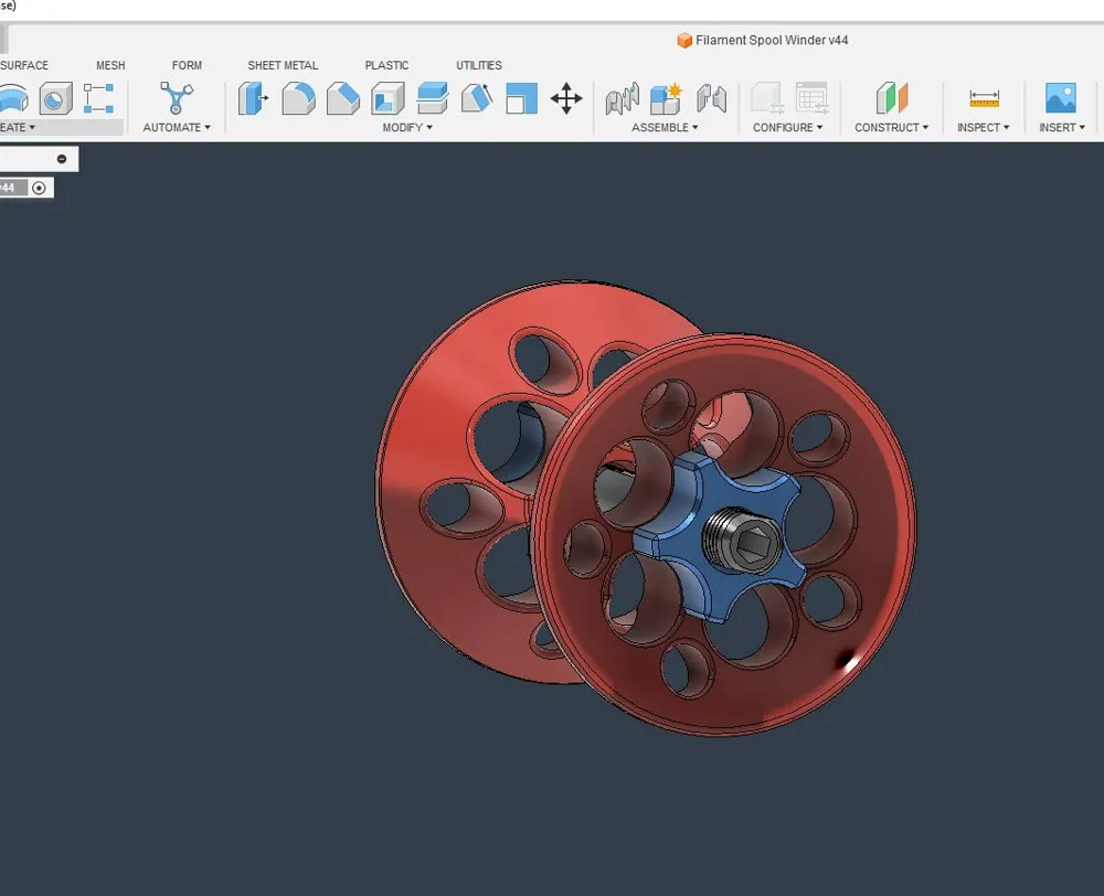 Filament Spool Winder For Electric Cordles Drill 1/4 Bit by PEZ-3D ...