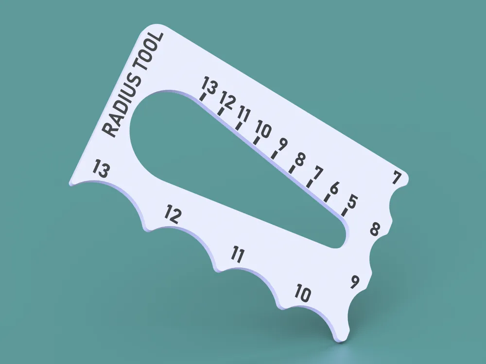 Credit Card size radius measuring tool by mlodybuk - MakerWorld
