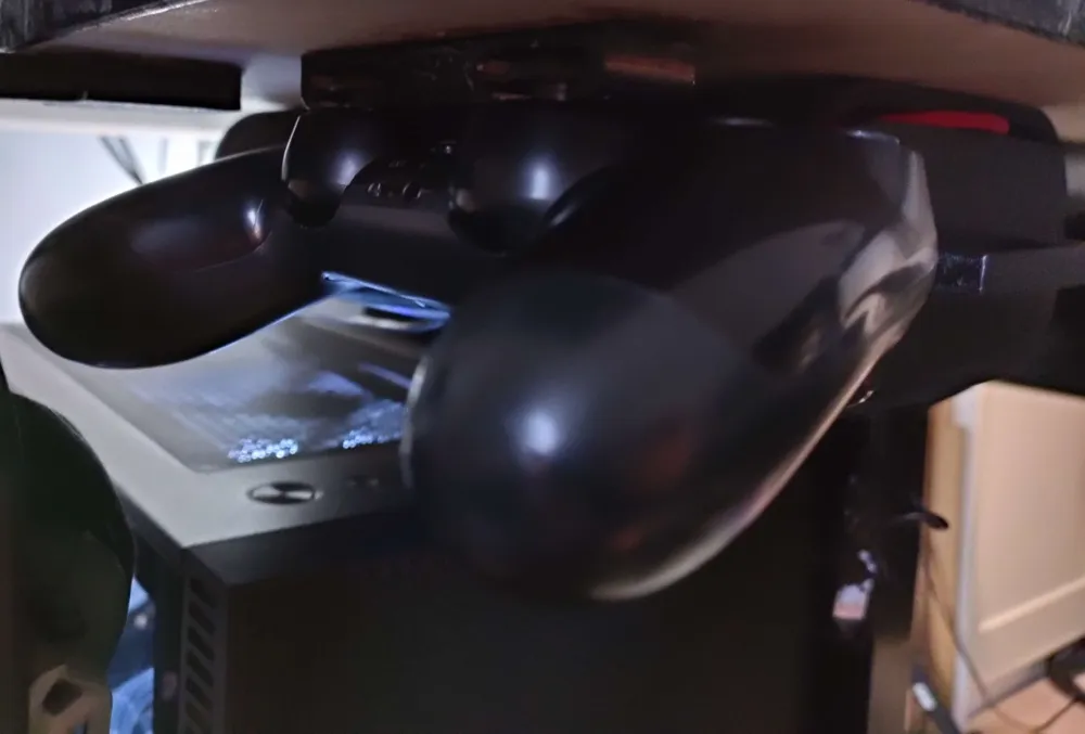 Play Station under desk controller holder by DoughnutRender - MakerWorld