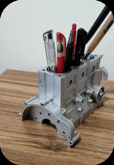 Engine Block Pen Holder by Gygabor007 - MakerWorld