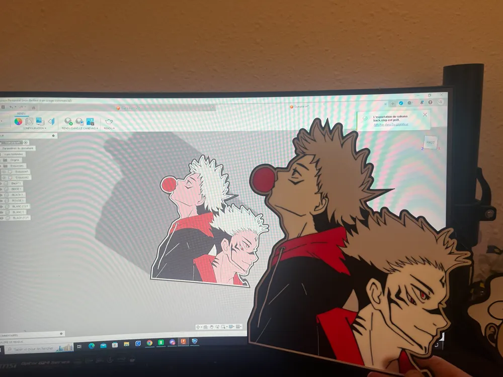 LightBox Sukuna/Yujii by Stan68 - MakerWorld