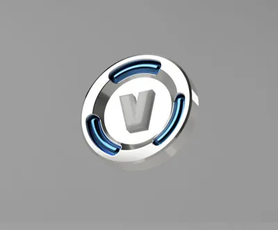 Fortnite - V-Buck (double sided) Remixed by i3Dprint - MakerWorld