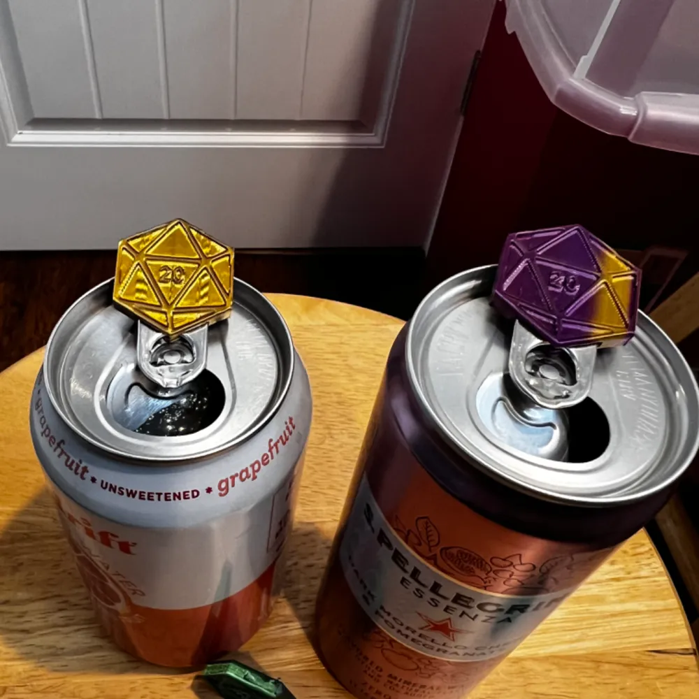 D20 Can Opener and Drink Identifier by thatcaddad - MakerWorld
