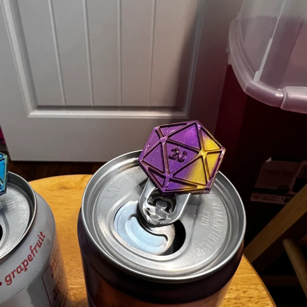 D20 Can Opener and Drink Identifier by thatcaddad - MakerWorld