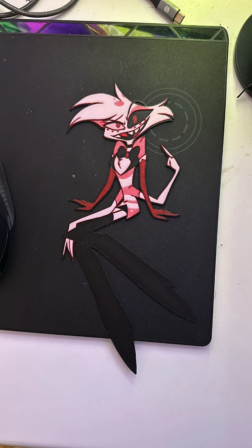 Hazbin Hotel Angel Dust Hueforge by Basso_Nicholas - MakerWorld