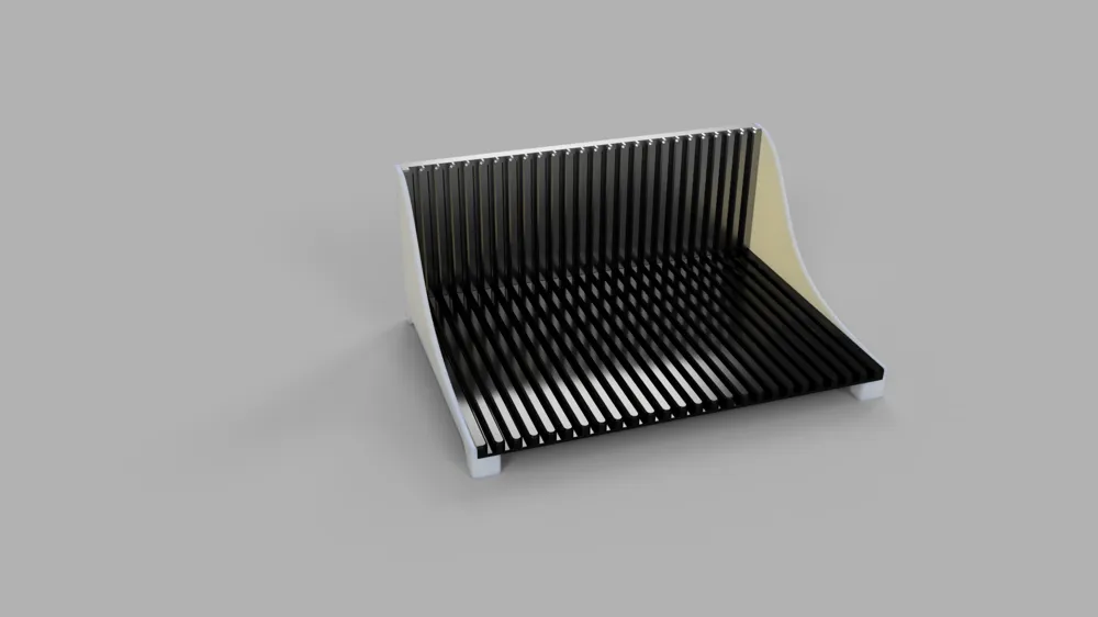 PCB Rack, 25 slots, using brass threaded inserts by Hermida - MakerWorld