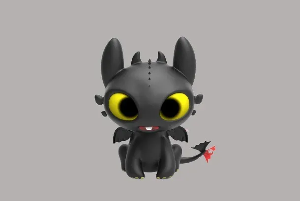 Mini Toothless Model by Superman - MakerWorld