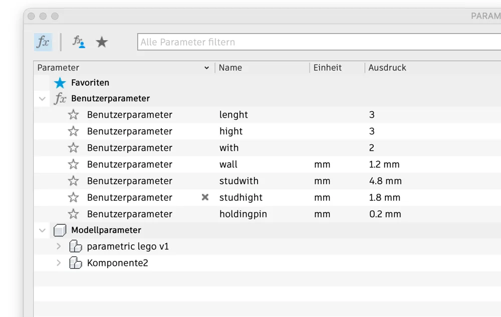parametric brick in fusion 360 by Jakob1508 - MakerWorld