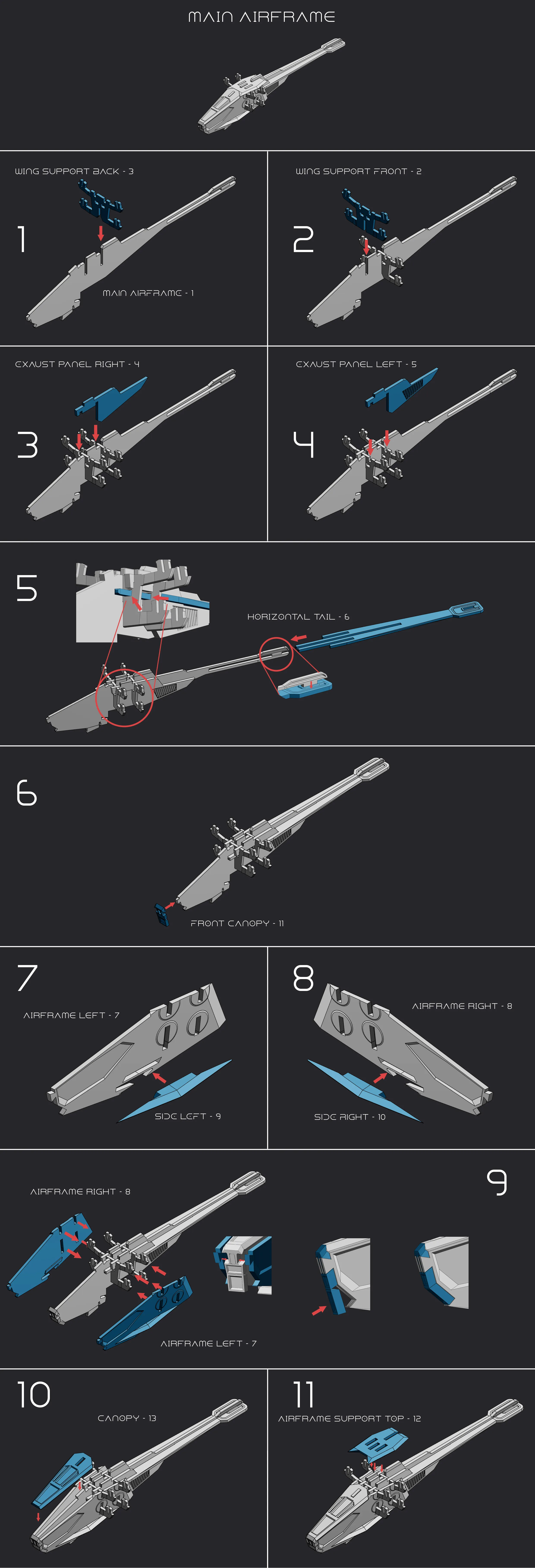 Dune - House Atreides Ornithopter - Kit by Kamteix MakerWorld: Download ...