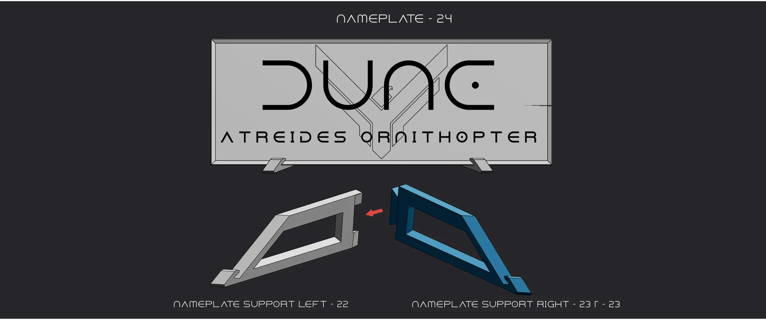 Dune - House Atreides Ornithopter - Kit - Free 3D Print Model - MakerWorld