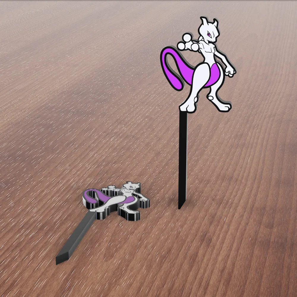 Mewtwo Cake Topper by Magic Studio 3D - MakerWorld