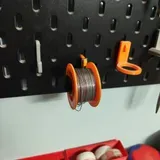 Soldering Wire Spool Holder for IKEA Skadis peg board by MadRajib - MakerWorld