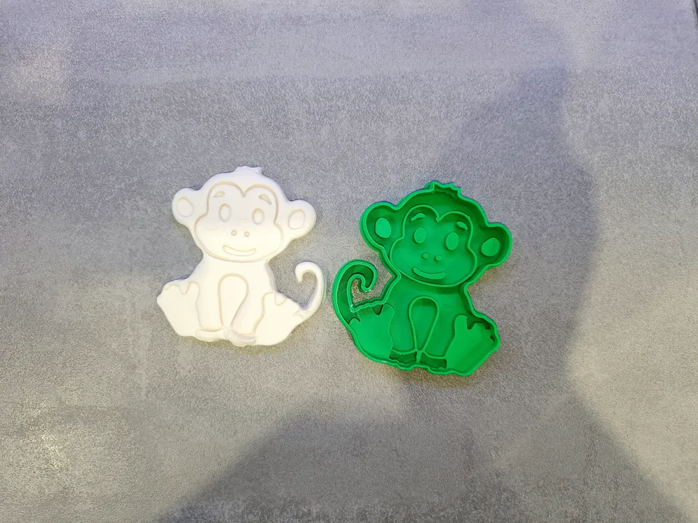 Cute monkey cookie cutter by DžonSnou - MakerWorld