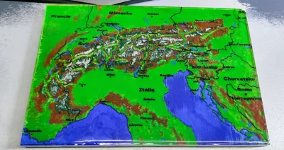 3D Terrain Topographical map of Alps by o.rasek - MakerWorld