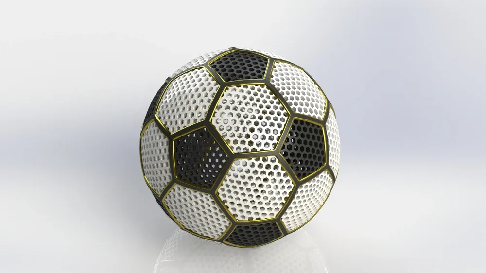 Soccer Football Airless Ball Remixed by Kenny - MakerWorld