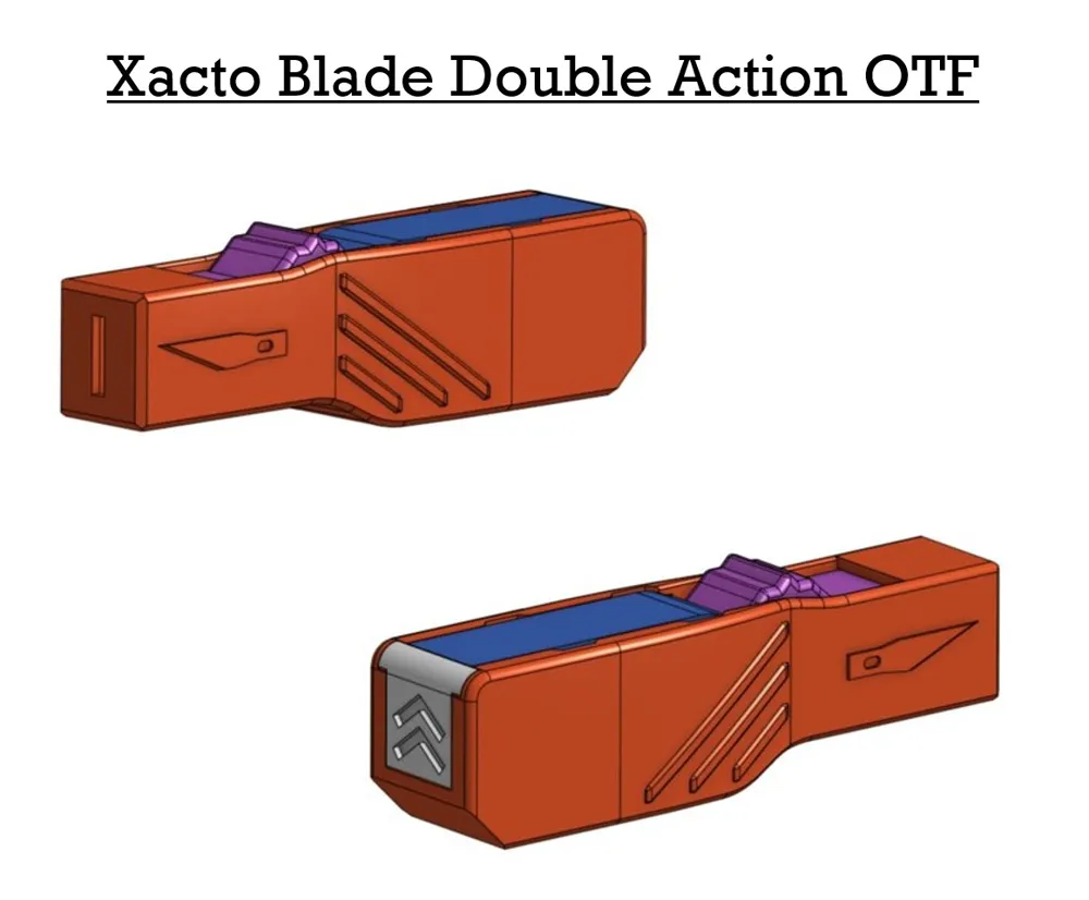 Xacto Blade Double Action OTF by COMRADE_ZACH - MakerWorld