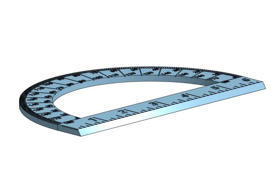 Protractor by Partiallybroken - MakerWorld