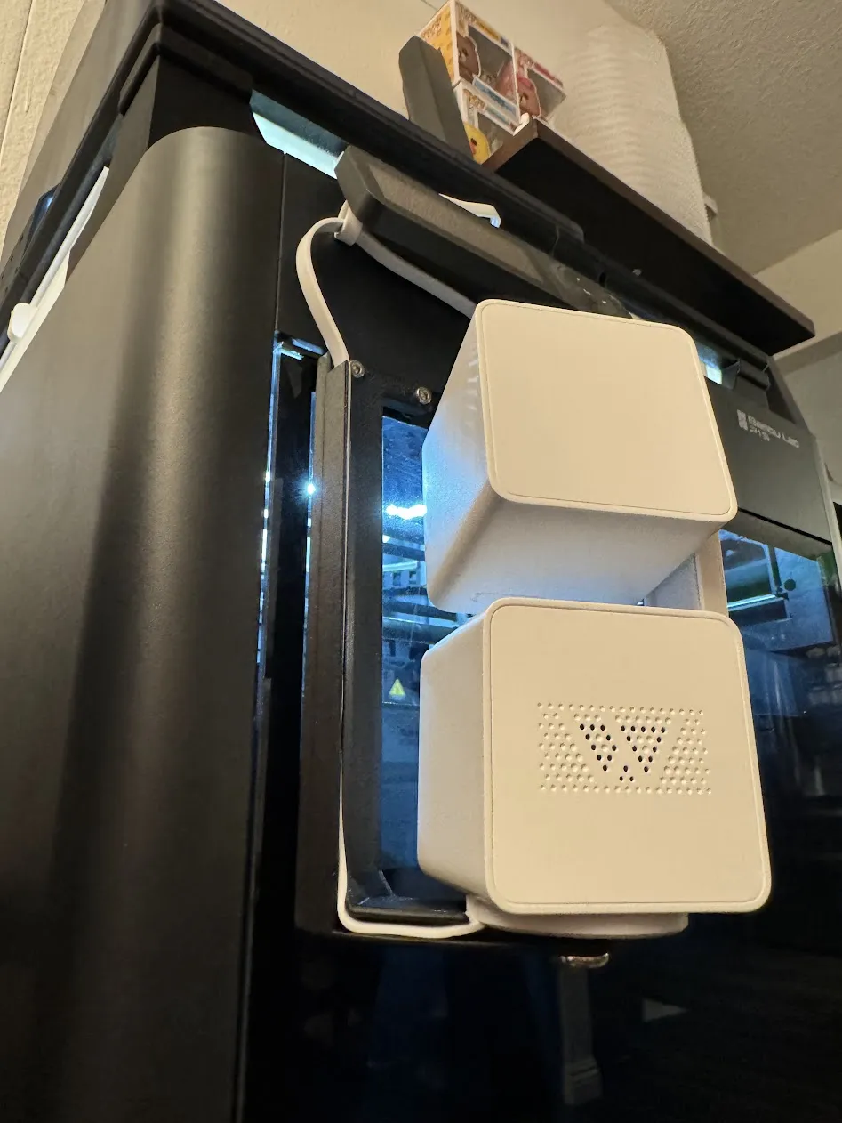 Wyze Cam Pan V3 front glass door mount for Bambu P1S/X1C Remixed by ...