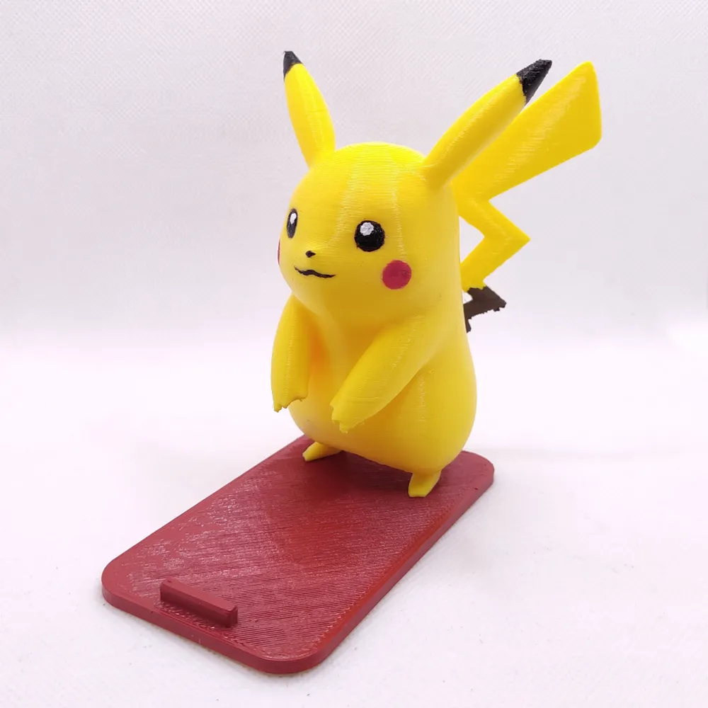PIkachu smartphone stand Remixed by Nick_rdm - MakerWorld