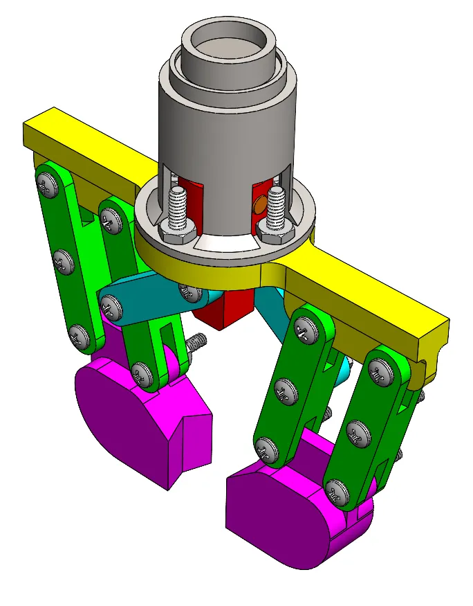 Kinematic Linear Actuator Gripper by Jefferson Mai - MakerWorld