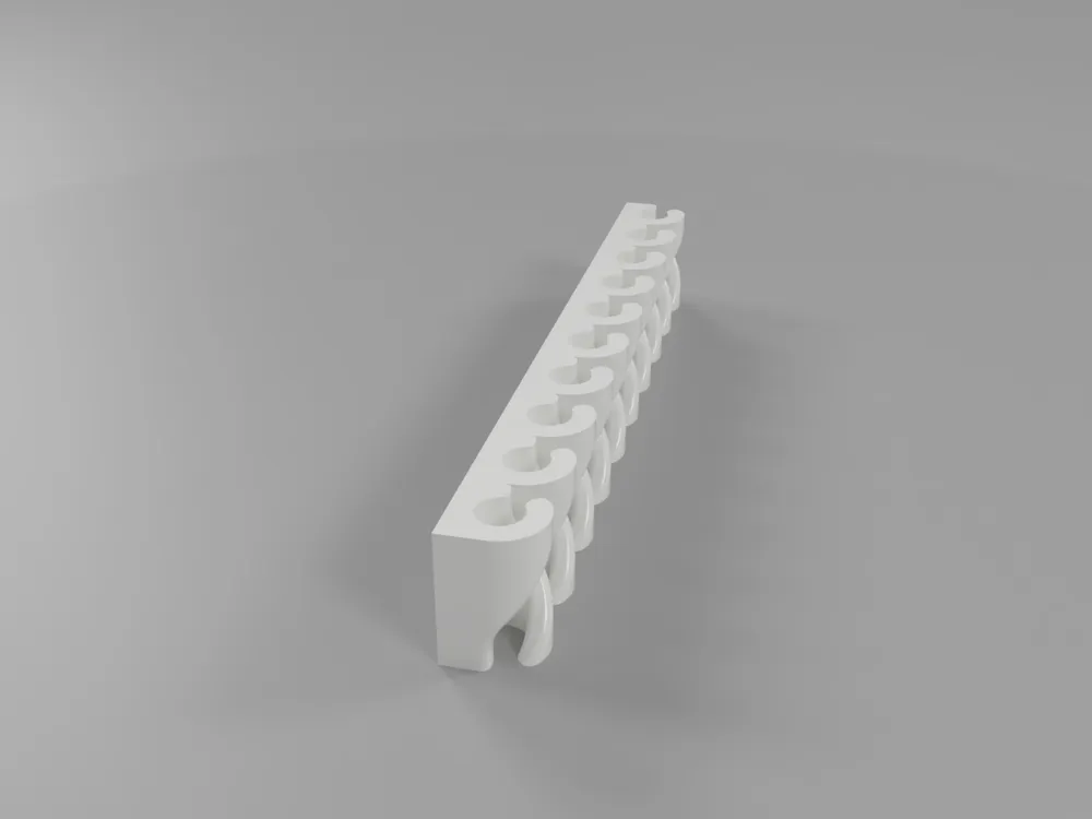 Sleek, 3D printed cable holder by GreenBit - MakerWorld