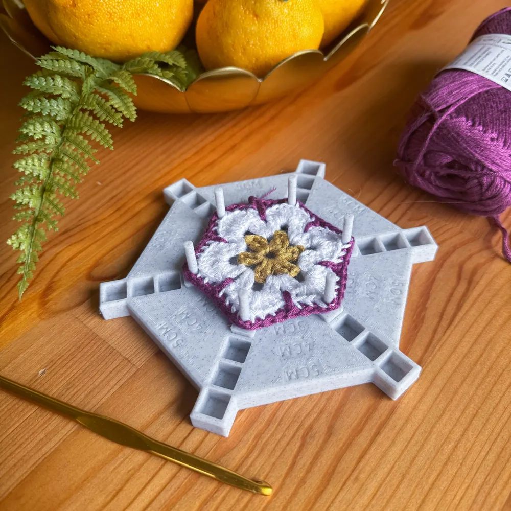 Crochet Hexagon Blocking Board by Rusherz - MakerWorld