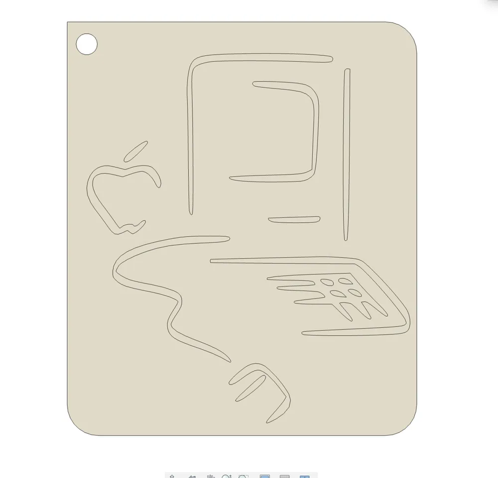 Vintage Apple Picasso Design Keychain 1984 Macintosh by jpkaiser2 ...