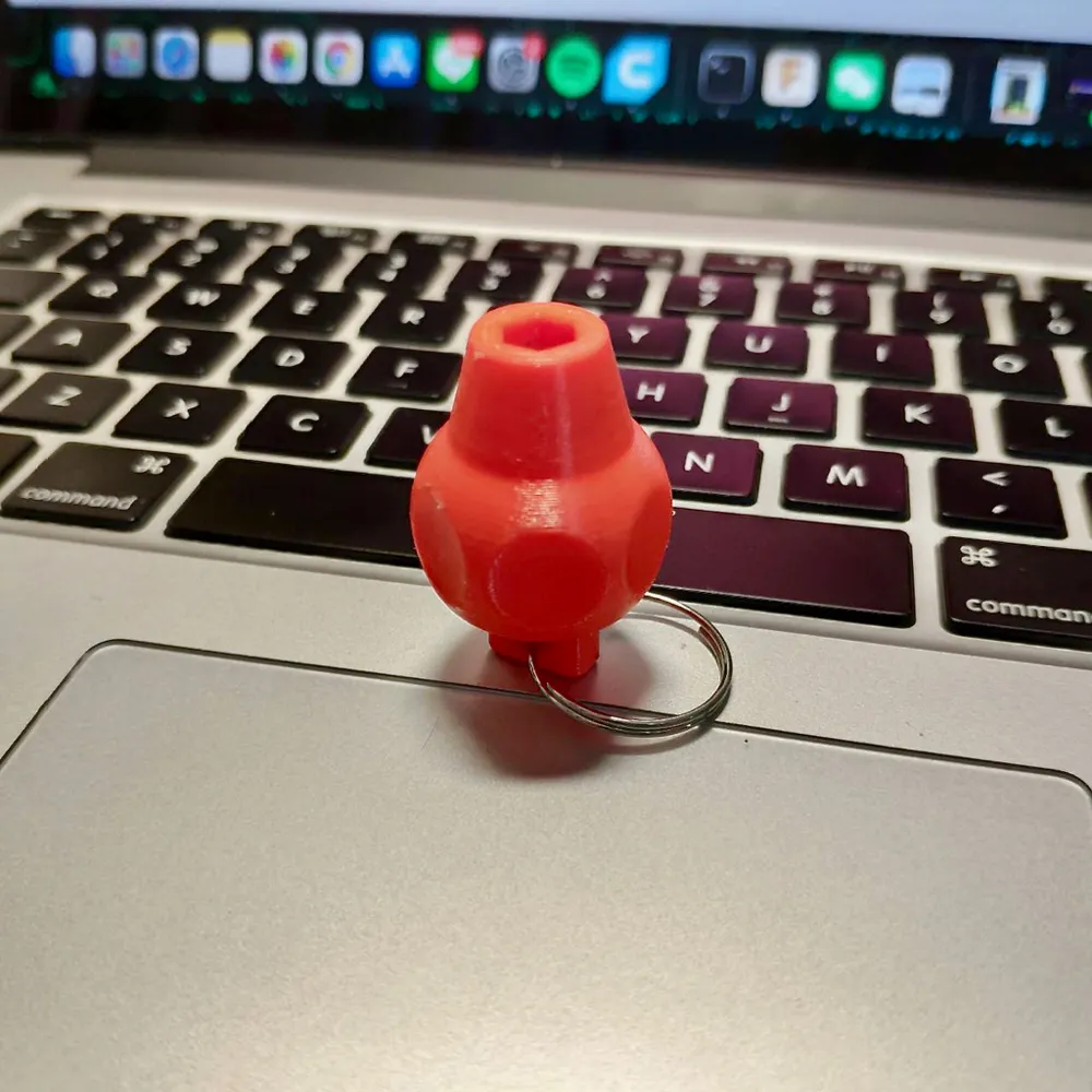 Compact key ring hex bit handle by Lazy_Stupid_Guy - MakerWorld