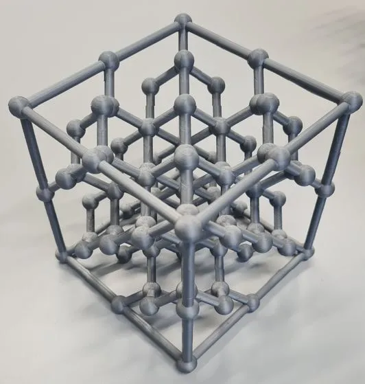 Silicon&Diamond Crystal Structure by JTK - MakerWorld