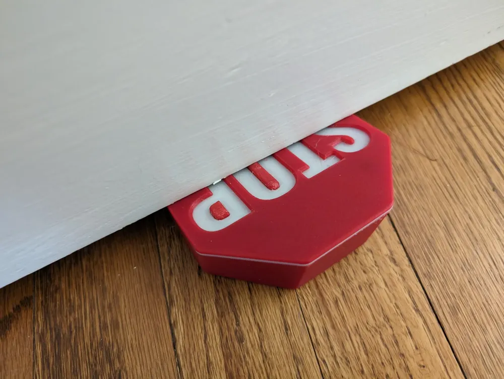 Stop Sign Door Stop by Fantastic Plastic Person - MakerWorld