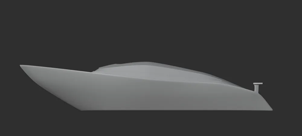 Speed boat Benchy 3d. 60deg overhang by LevanKantaria - MakerWorld