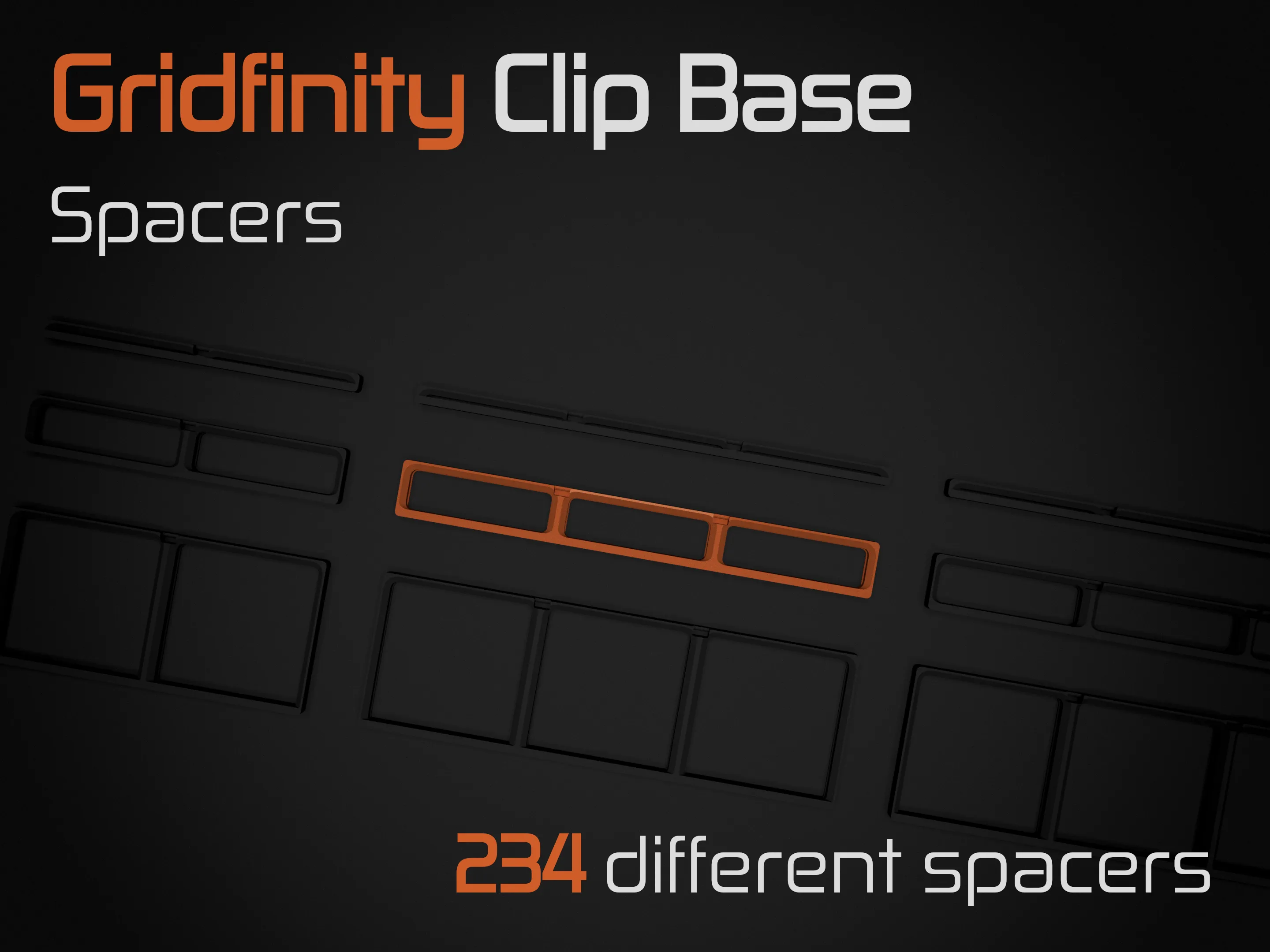 Gridfinity Clip Base - Base (REMIX) Remixed by huma_meng MakerWorld: Download Free 3D Models