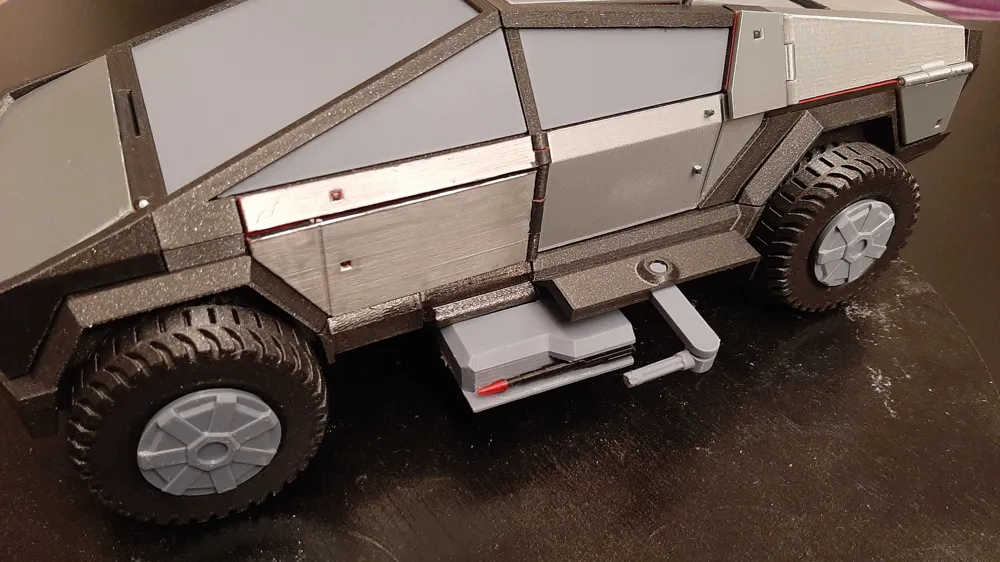 Transforming Cybertruck Supercar - Free 3D Print Model - MakerWorld