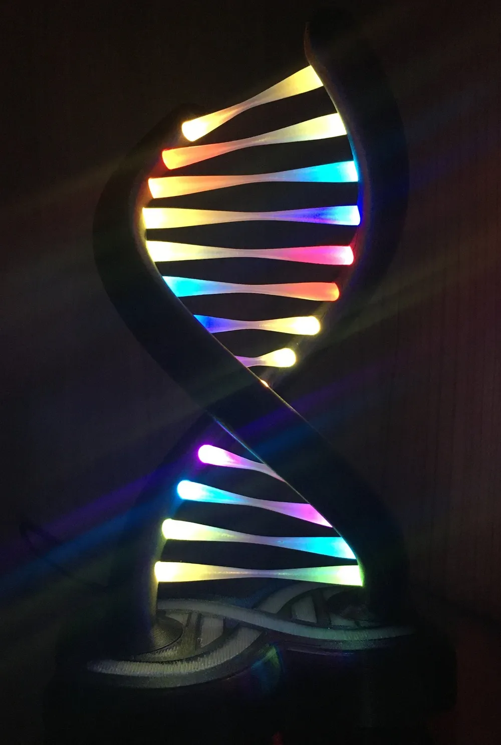 RGB LED DOUBLE HELIX DNA LAMP Arduino Code Remix Remixed by INVESTEGATE ...