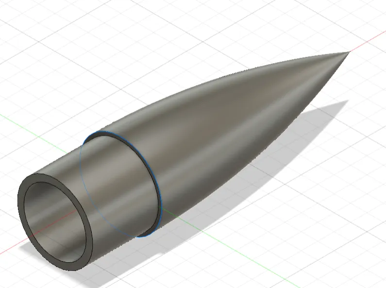 Rocket Nose Cone (25mm_OD) by Kunj Sorathiya - MakerWorld